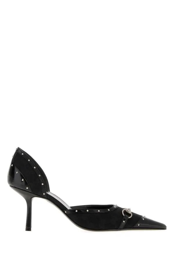 Gucci Gg Fabric Savoy Pumps - Black