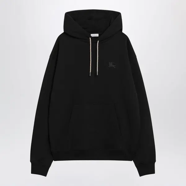 Burberry Sweatshirt With Check-pattern Inserts - Black