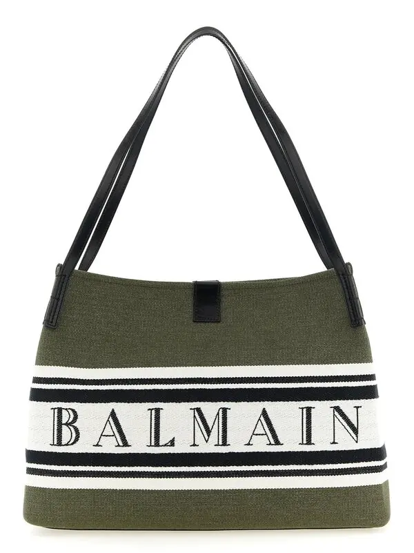 Balmain Medium Release Shopping Bag - Green