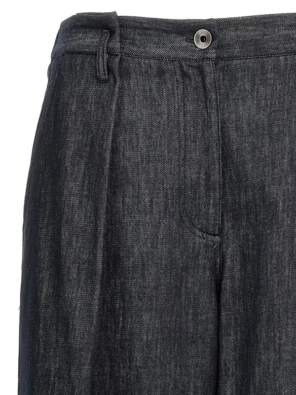 Brunello Cucinelli A-line Pleated Pants