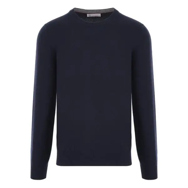 Brunello Cucinelli Cashmere Crewneck Jumper - Blue