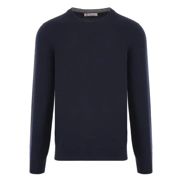 Brunello Cucinelli Cashmere Crewneck Jumper - Blue
