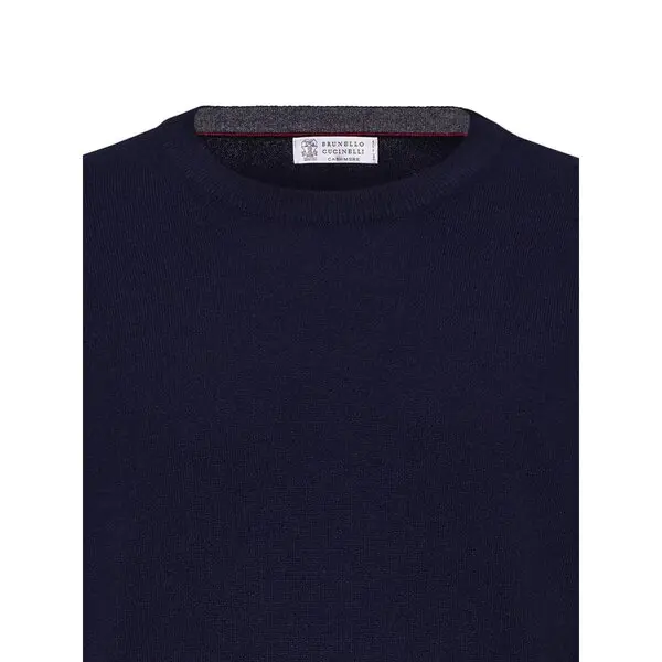 Brunello Cucinelli Cashmere Crewneck Jumper - Blue