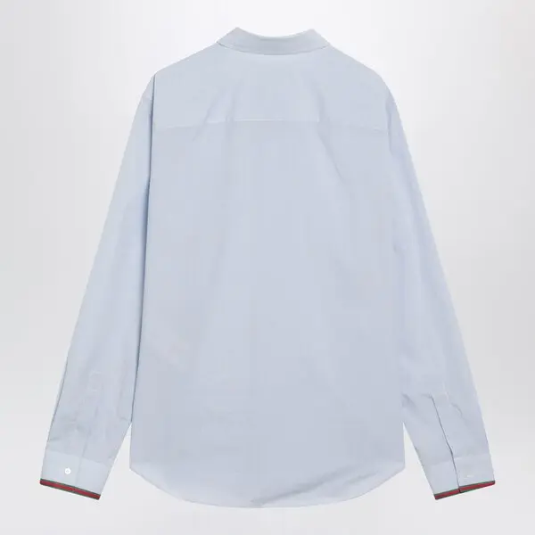 Gucci Light Striped Shirt With Web Detail