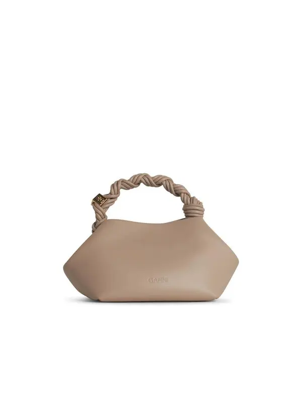 GANNI Bou' Ivory Recycled Leather Blend Bag