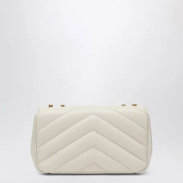 Saint Laurent Loulou Small Bag White Leather - Cream