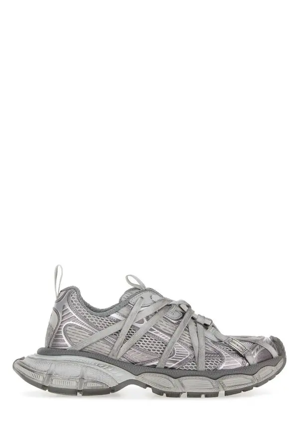 Balenciaga Grey Rubber And Fabric 3xl Extreme Sneakers - Gray