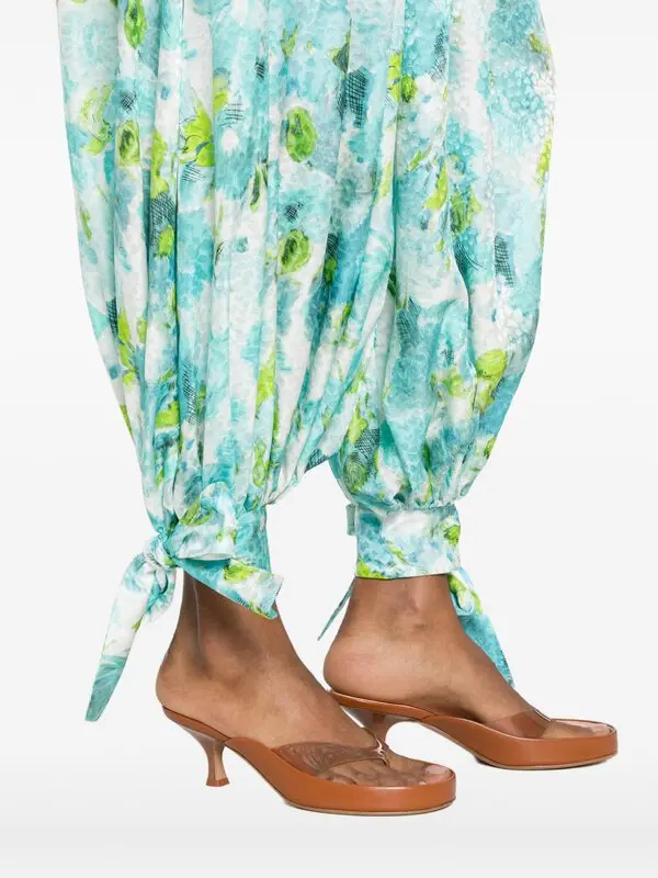 Chloé Printed Silk Trousers