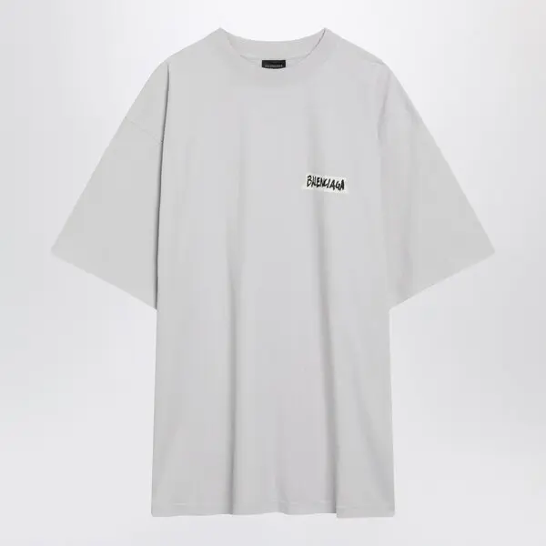Balenciaga Masking Tape T-shirt With Medium Fit - White
