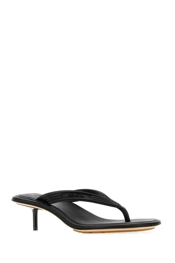 Bottega Veneta Rubber Sampieri Thong Mules