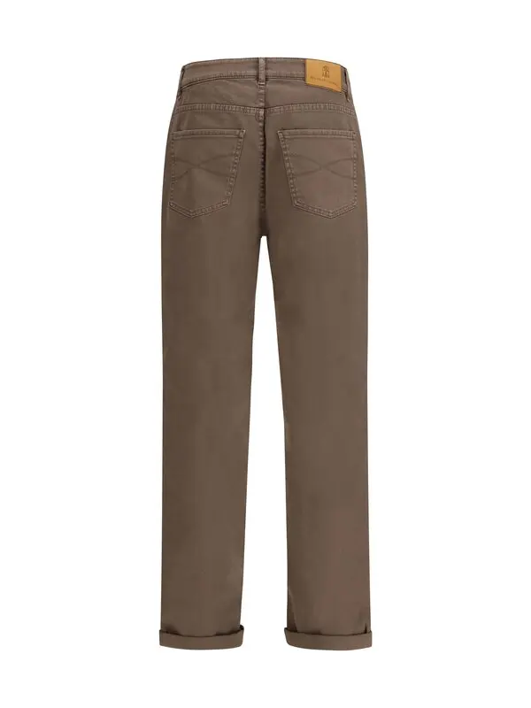 Brunello Cucinelli Jeans With Turn-up Hem