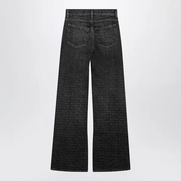Balenciaga Washed Jeans With Jacquard Logos
