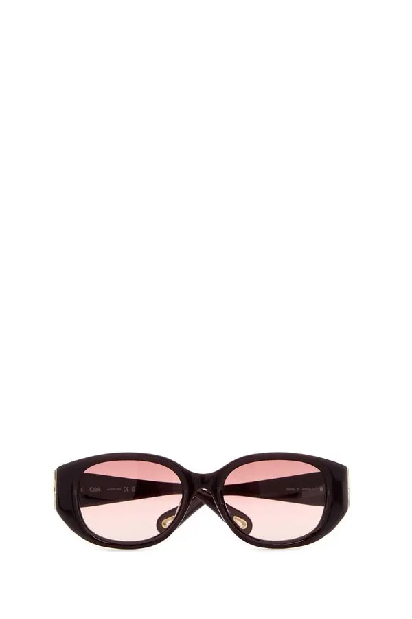 Chloé Burgundy Acetate Sunglasses