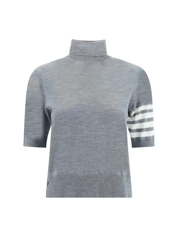 Thom Browne Turtleneck Sweater - Gray