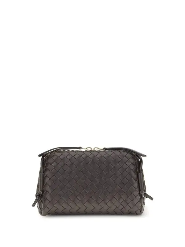 Bottega Veneta Concert Handle Clutch - Black
