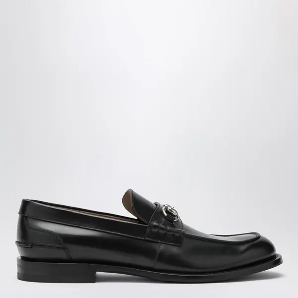 Gucci Leather Horsebit Loafers - Black