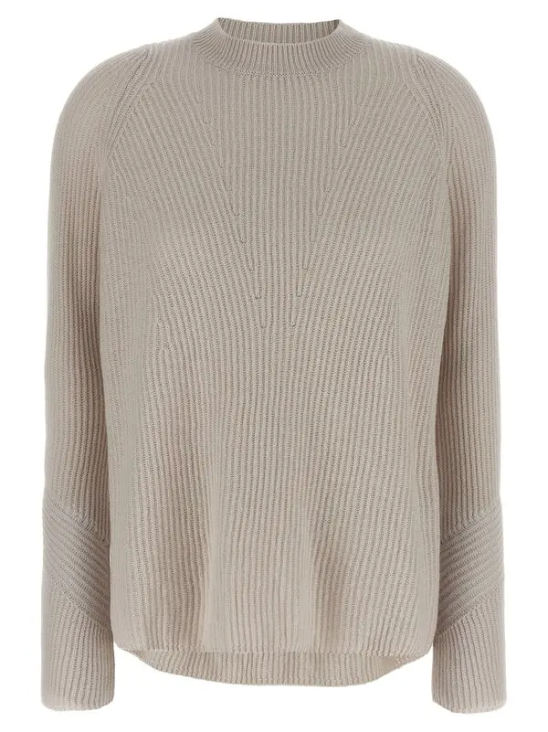 Max Mara Ribbed Wool Sweater - Cream