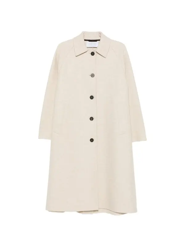 Harris Wharf London Wool Long Coat - Multicolor