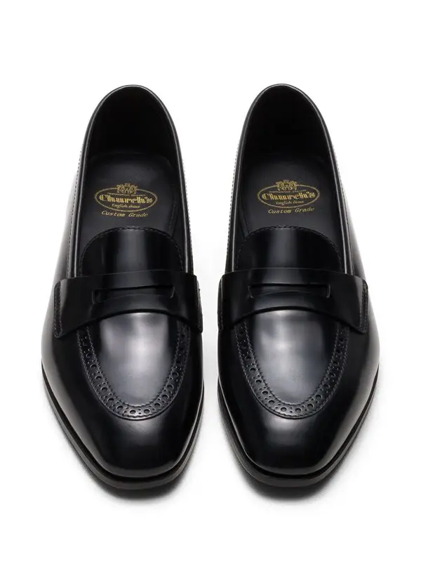 Church's Onyx Leather Loafers