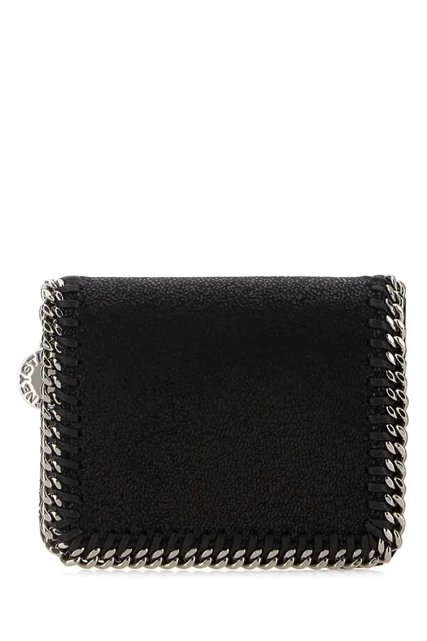 Stella McCartney Shaggy Deer Falabella Wallet - Black