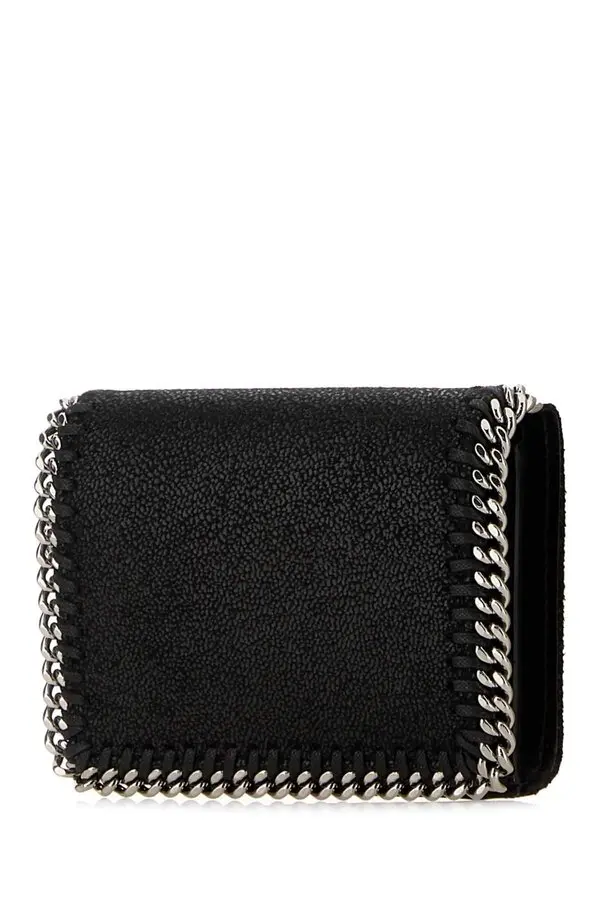 Stella McCartney Shaggy Deer Falabella Wallet - Black