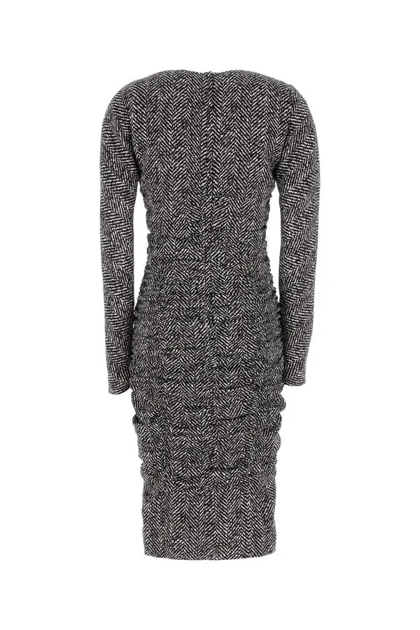 Dolce & Gabbana Printed Cady Dress