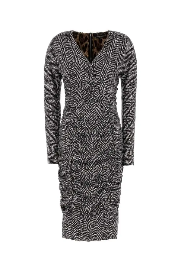 Dolce & Gabbana Printed Cady Dress - Multicolor