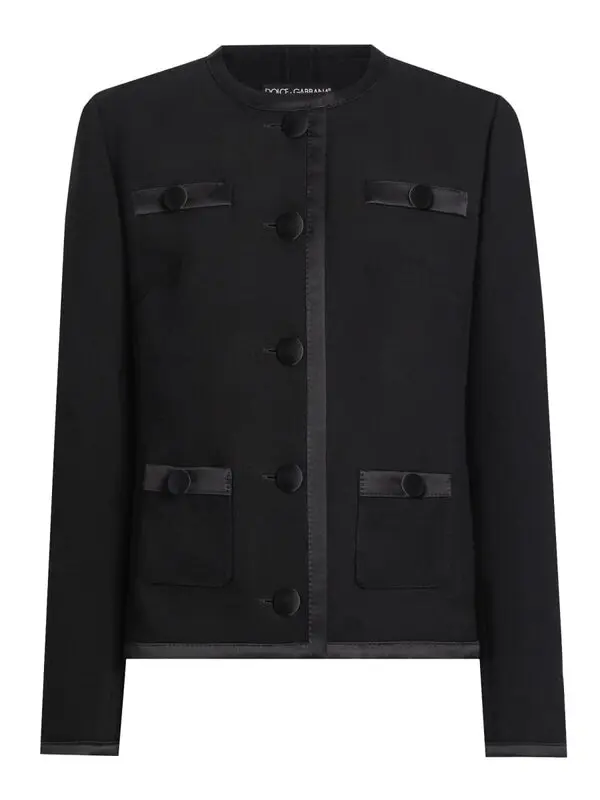 Dolce & Gabbana Double Crepe Single-breasted Jacket