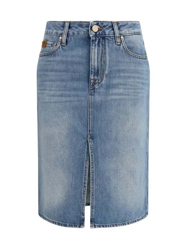 Jacob Cohen Denim Midi Skirt - Blue
