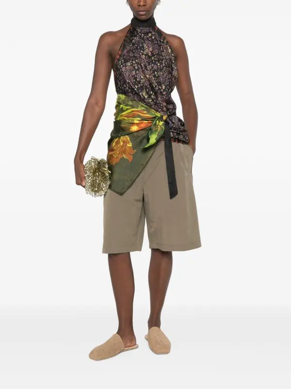 Dries Van Noten Carfy Silk Top - Multicolor