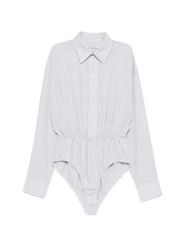 Phoebe Philo Striped Cotton Body Shirt - Multicolor