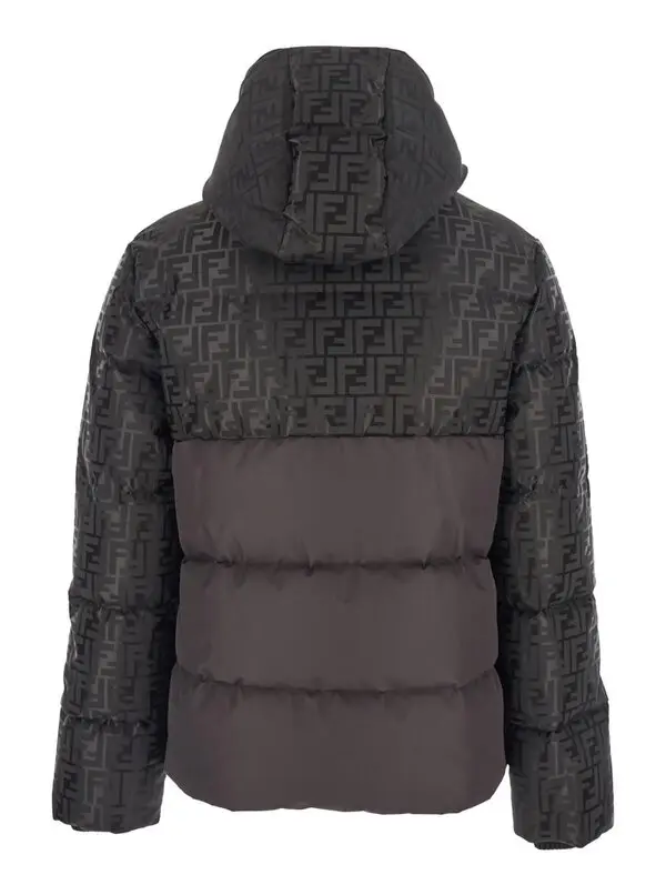 Fendi Ff Motif Tech Fabric Down Jacket - Multicolor