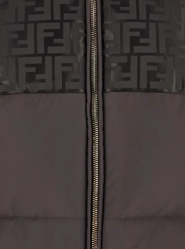 Fendi Ff Motif Tech Fabric Down Jacket - Multicolor