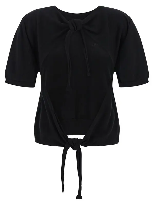 GANNI Bare Back Sweater - Black