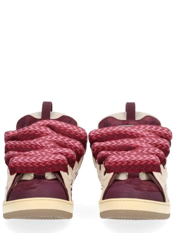 LANVIN Leather Curb Sneaker - Multicolor