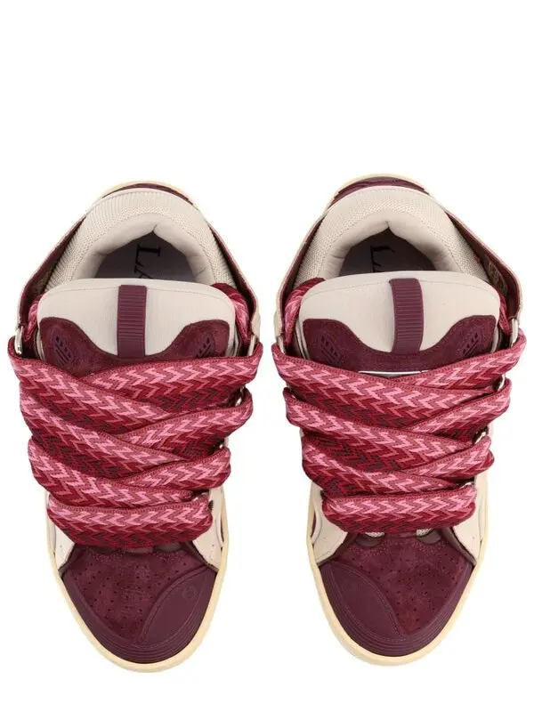LANVIN Leather Curb Sneaker - Multicolor