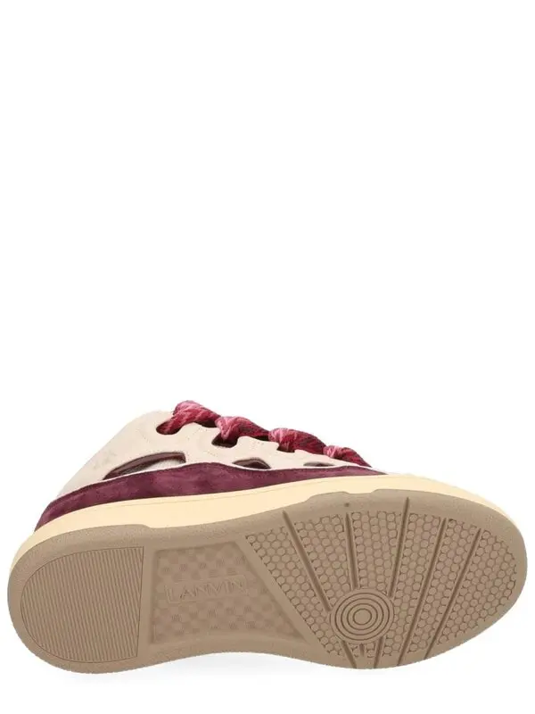LANVIN Leather Curb Sneaker - Multicolor