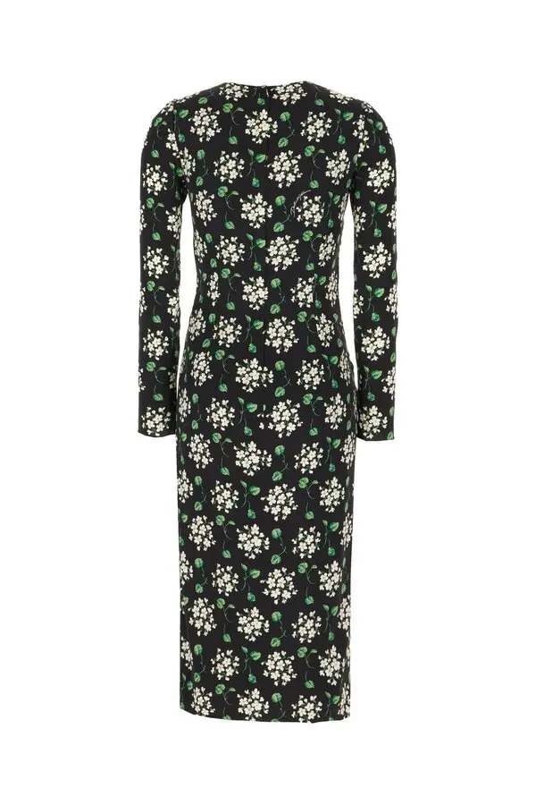 Dolce & Gabbana Floral Ruched Dress - Multicolor