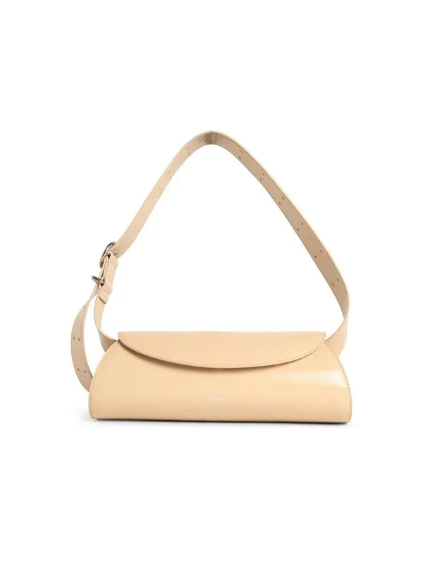JIL SANDER Small Cannolo Leather Bag - Cream