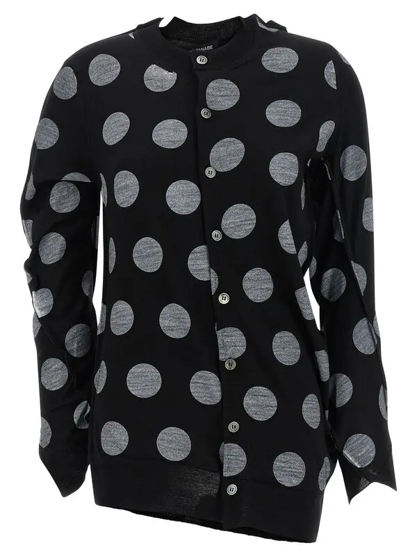 Junya Watanabe Polka Dot Maxi Cardigan