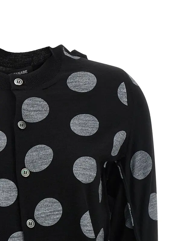 Junya Watanabe Polka Dot Maxi Cardigan