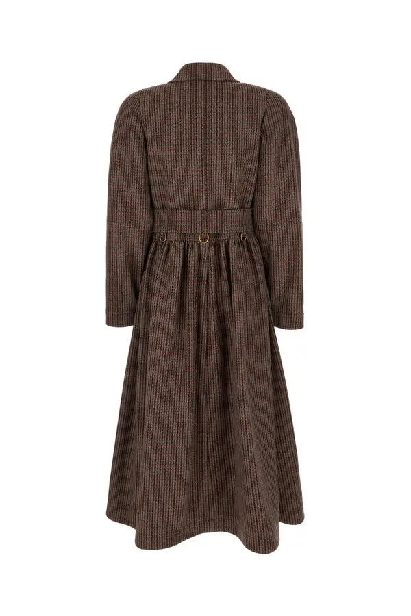 Chloé Wool Blend Double-breasted Coat - Multicolor