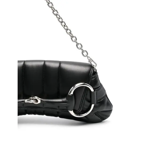 Gucci Calf Leather Shoulder Bag - Black