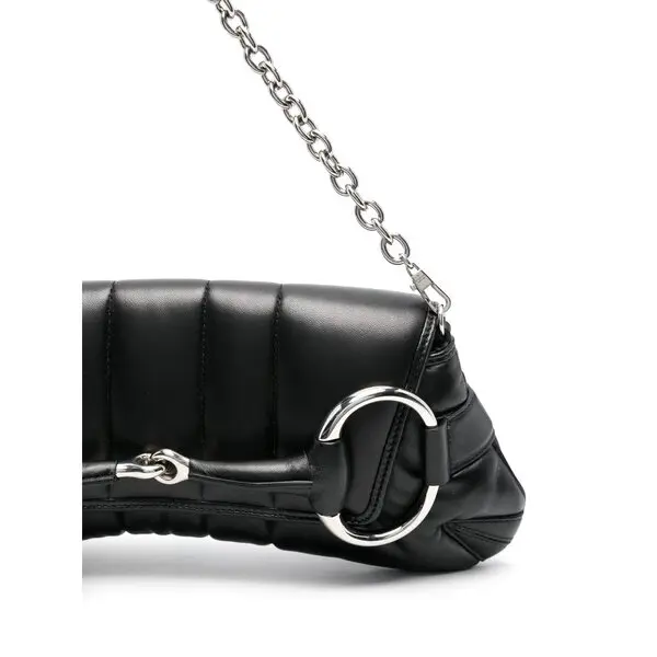 Gucci Calf Leather Shoulder Bag - Black