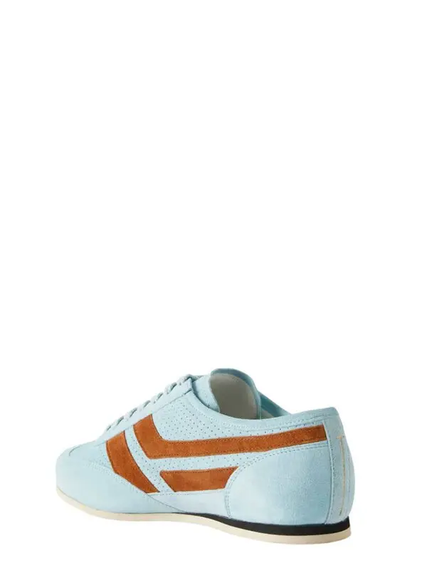 TOM FORD Perforated Leather Sneakers - Blue