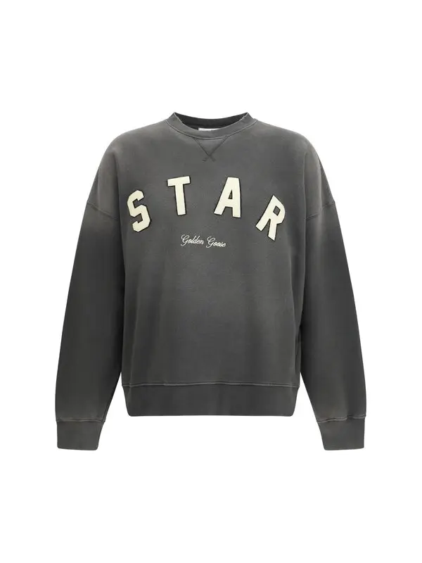 GOLDEN GOOSE Star Embroidered Sweatshirt - Gray