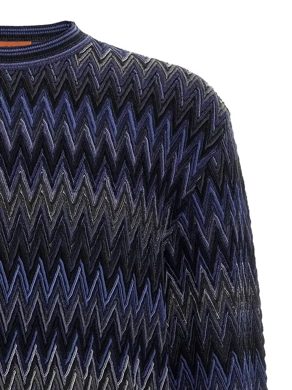 Missoni Zigzag Pattern Wool Sweater