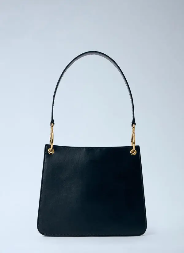JIL SANDER Structured Leather Shoulder Bag