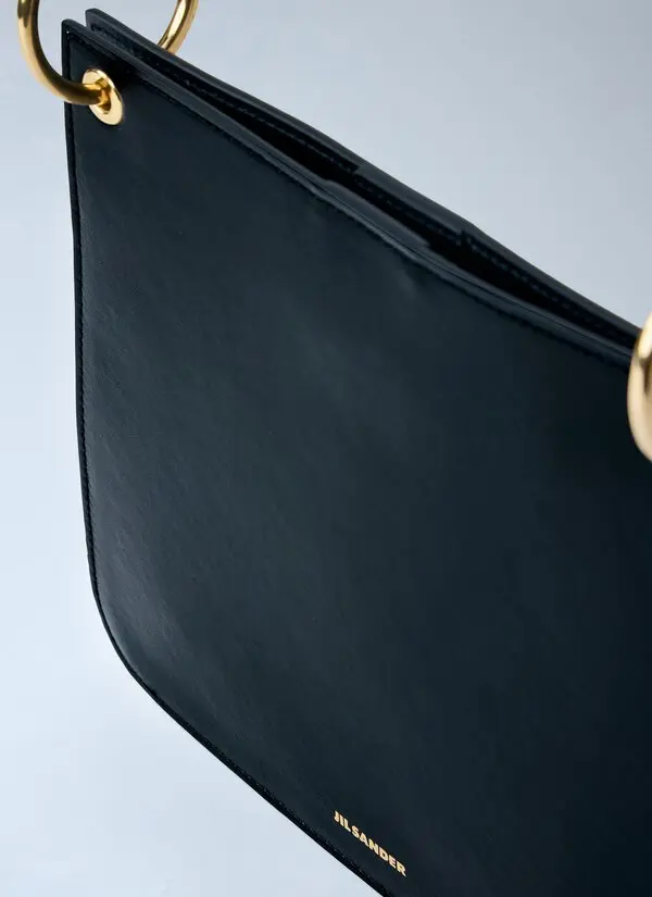 JIL SANDER Structured Leather Shoulder Bag