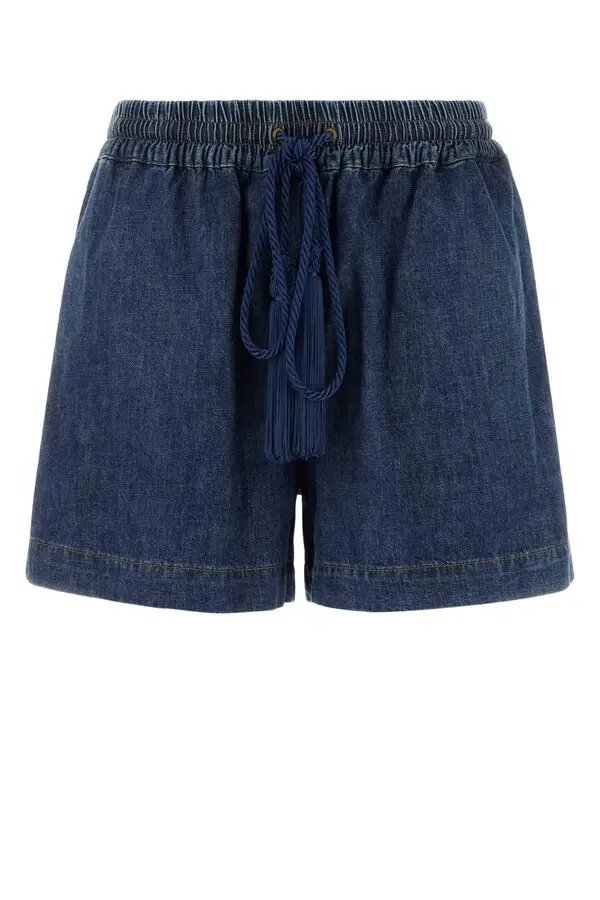 Valentino Garavani Denim Shorts - Blue